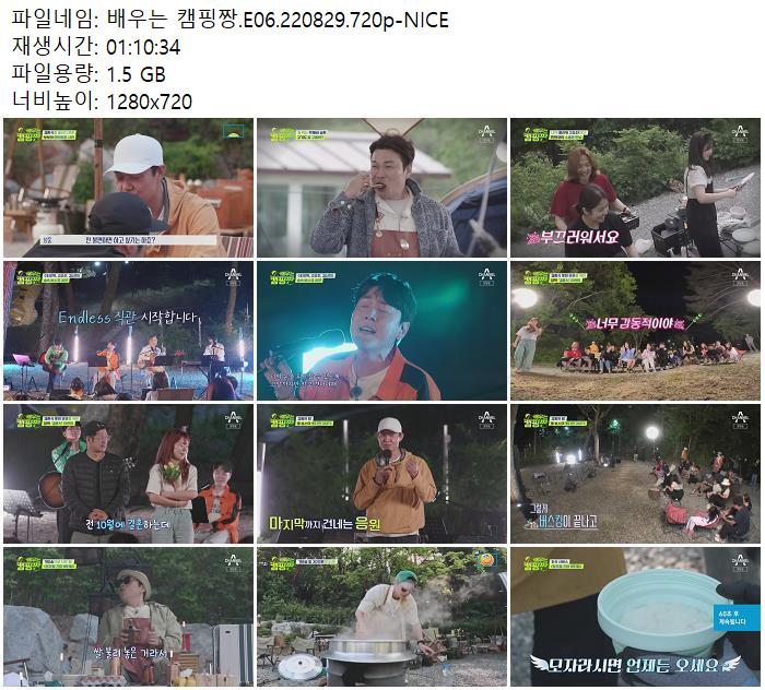 배우는 캠핑짱.E06.220829.720p-NICE 토렌트