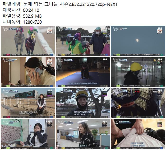 눈에 띄는 그녀들 시즌2.E52.221220.720p-NEXT,무료다운 및 실시간 감상! : 파일캐스트