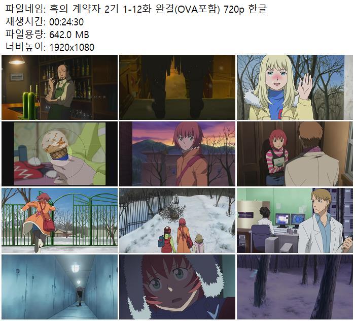 흑의 계약자 2기 1-12화 완결(OVA포함) 720p 한글,무료다운 및 실시간 감상! : 파일캐스트