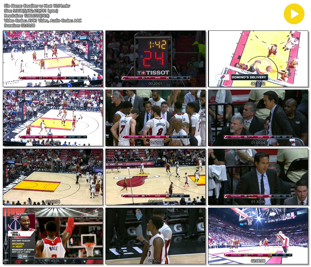 [16-17 NBA] 클리블랜드 at 마이애미 (170411.720p.60fps),무료다운 및 실시간 감상! : 파일캐스트