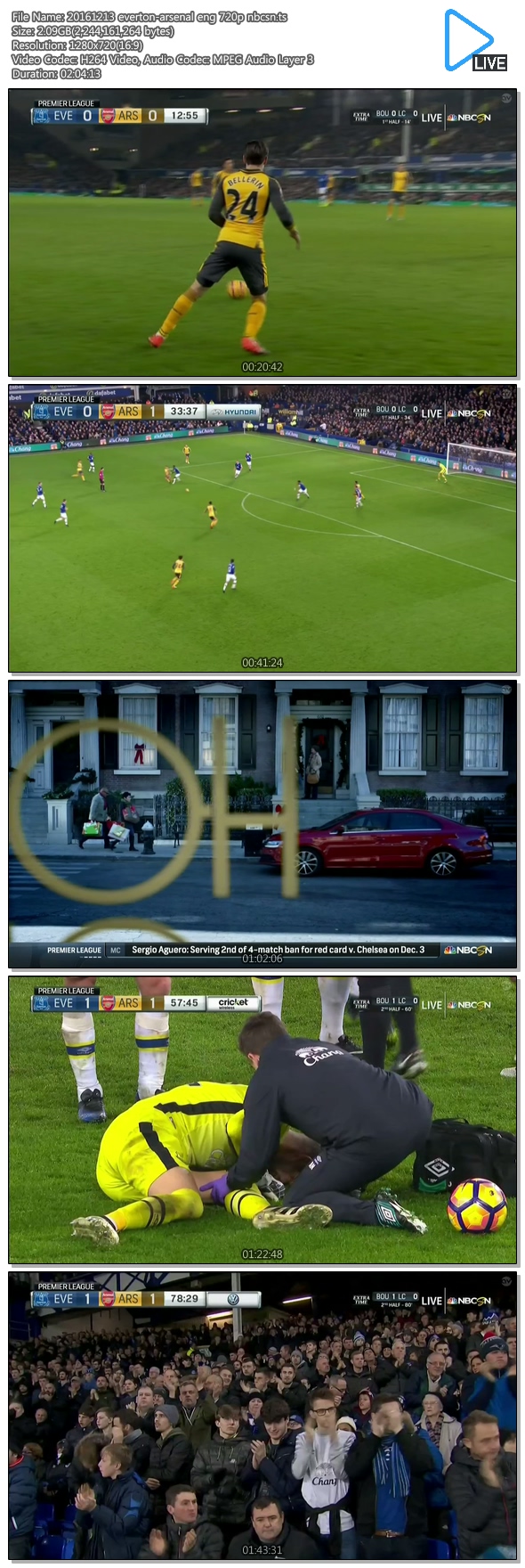 [EPL]16R 에버튼 vs 아스날 161214 [영어해설,고화질],무료다운 및 실시간 감상! : 파일캐스트