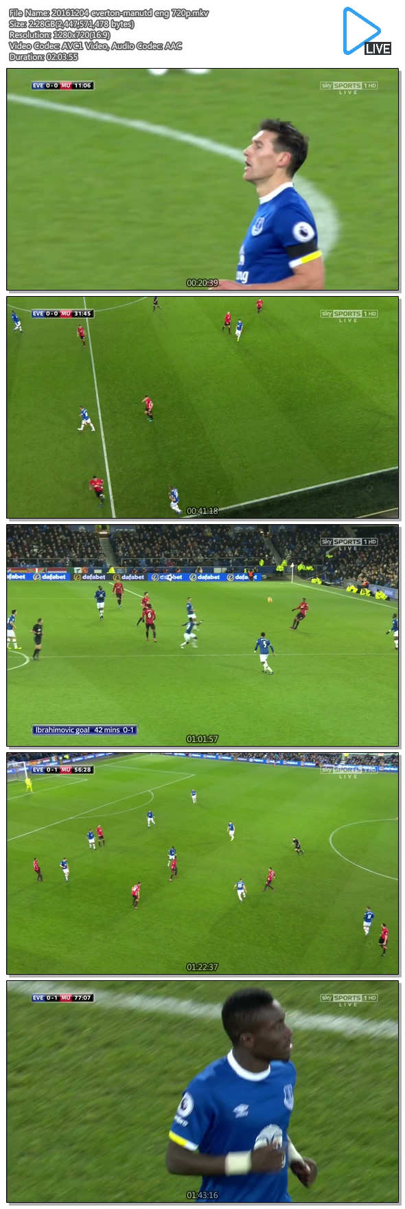 [EPL]14R 에버튼 vs 맨유 161204 [영어해설,고화질],무료다운 및 실시간 감상! : 파일캐스트