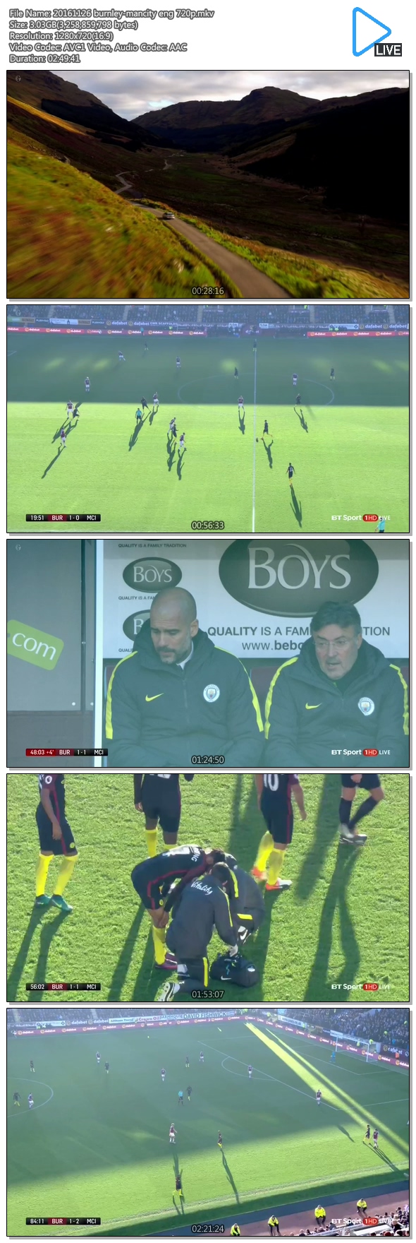 [EPL]13R 번리 vs 맨체스터시티 161126 [영어해설,고화질],무료다운 및 실시간 감상! : 파일캐스트