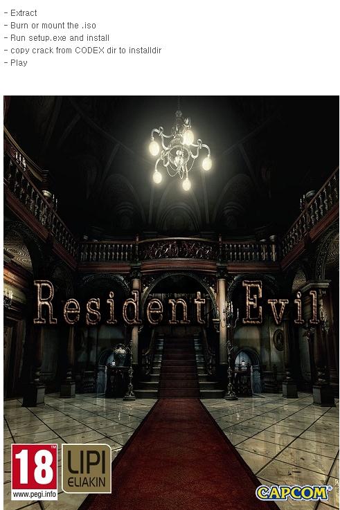 Resident Evil HD Remaster-CODEX 토렌트